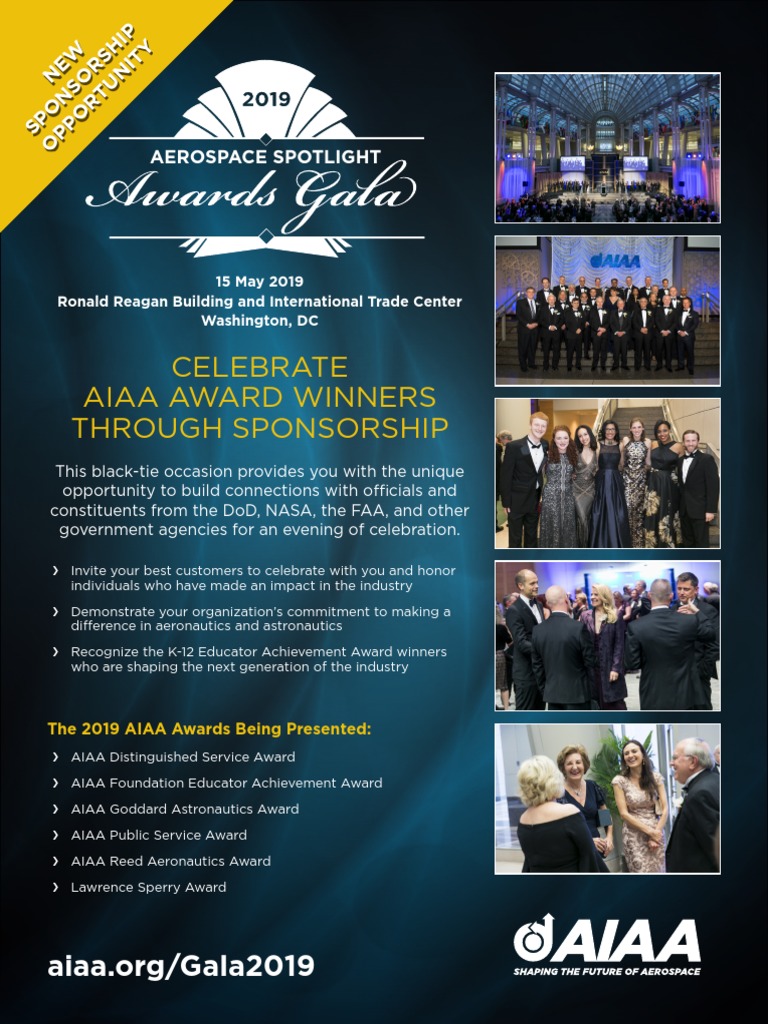 AIAA 2019 Aerospace Awards Gala Sponsorship | PDF | Business | Marketing