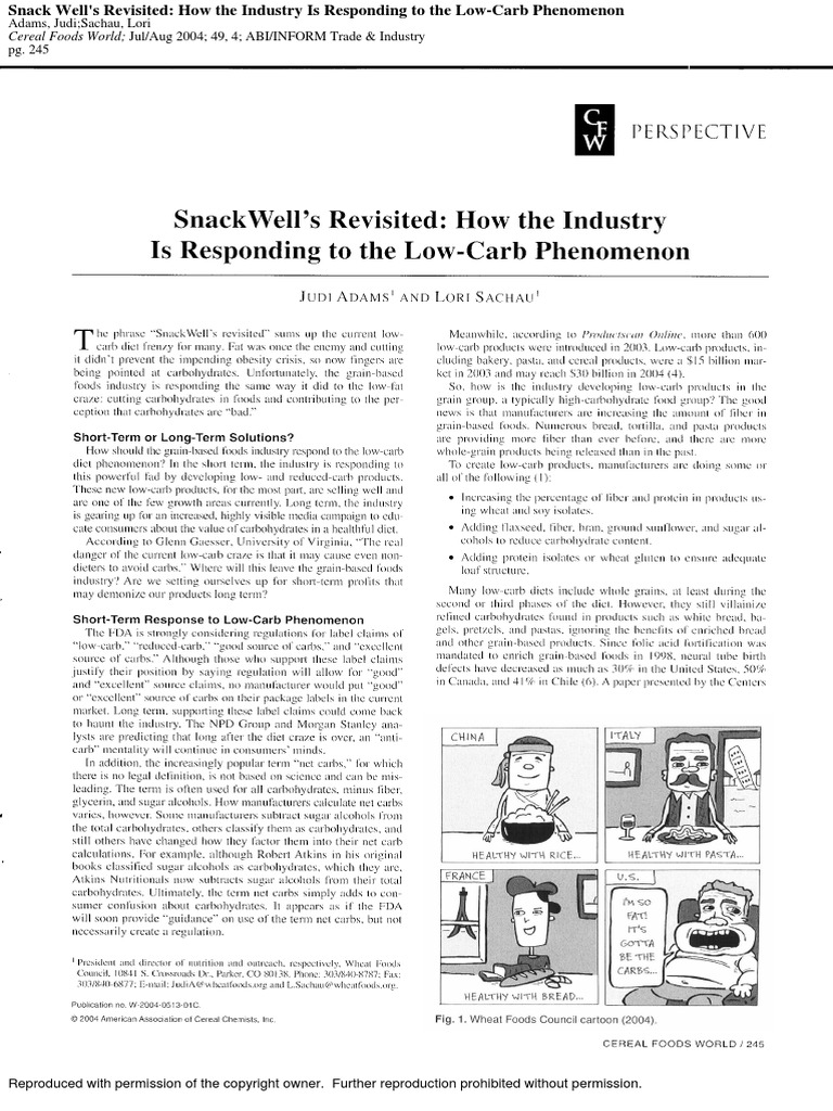 Snack Well's Revisited How TH | PDF