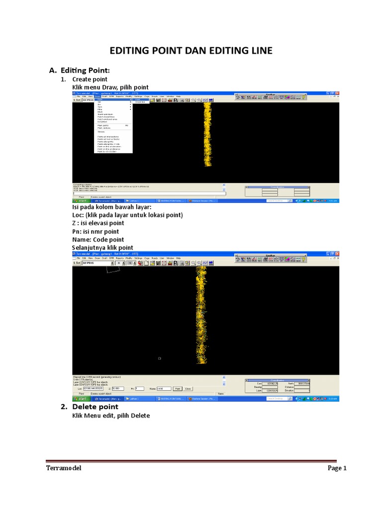 Editing Point Dan Editing Line | PDF