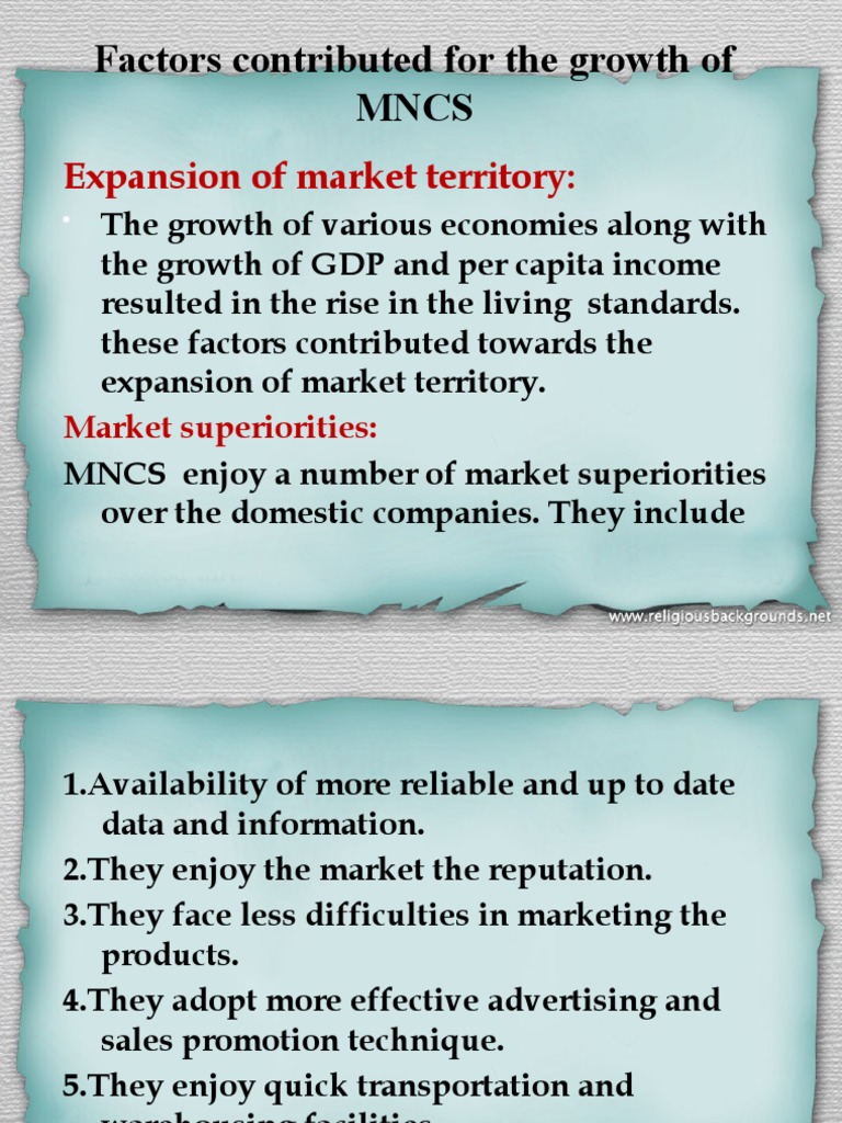 Factors Driving MNC Growth in India | PDF | Economic Growth ...