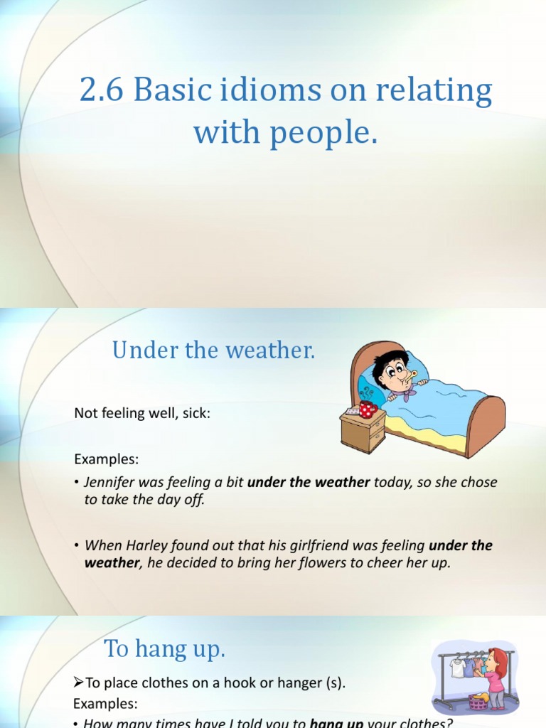 Common Idioms for Social Interactions | PDF