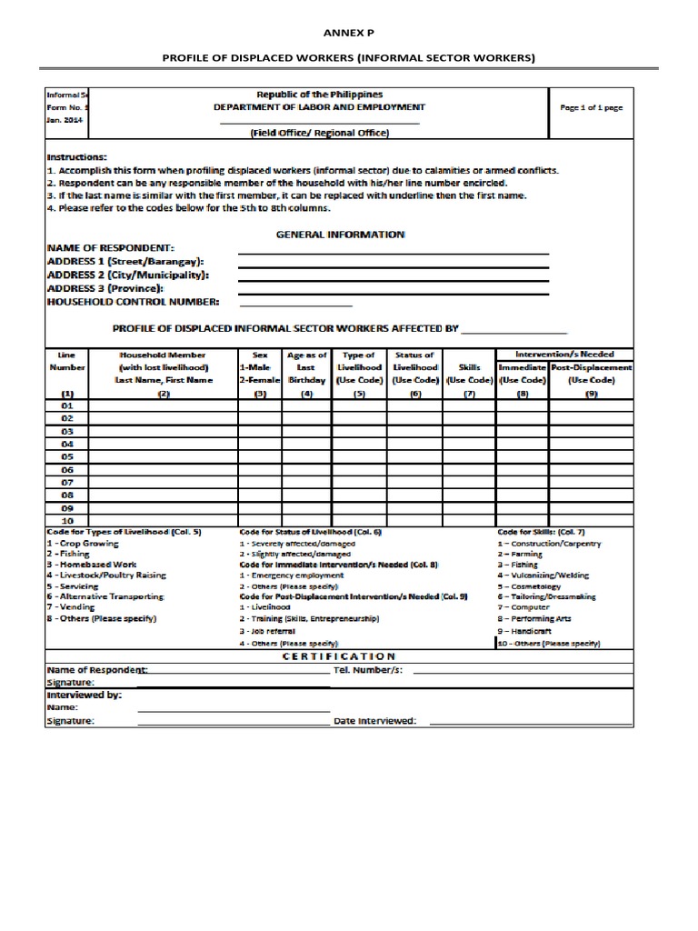 Beneficiaries Profile Form.1 | PDF