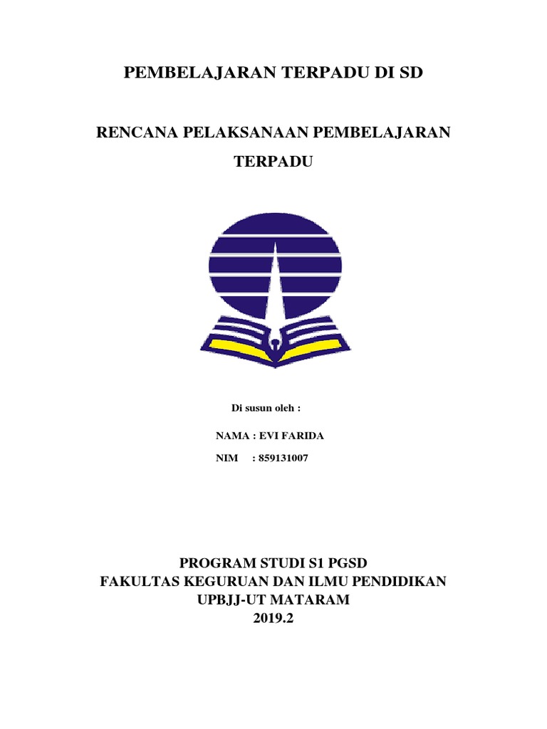 Contoh RPP Terpadu | PDF