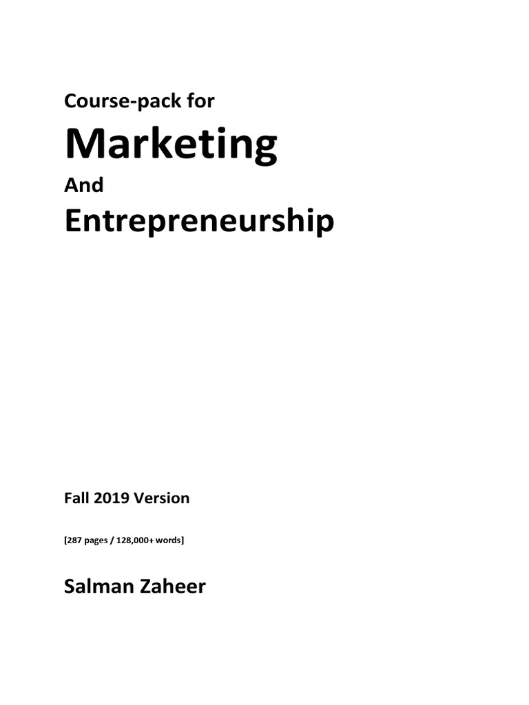 CoursePack F19 | PDF | Marketing | Brand