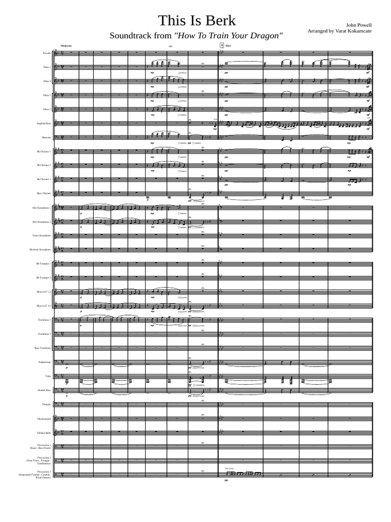 This Is Berk From How To Train Your Dragon | PDF | Saxophone | Compositions