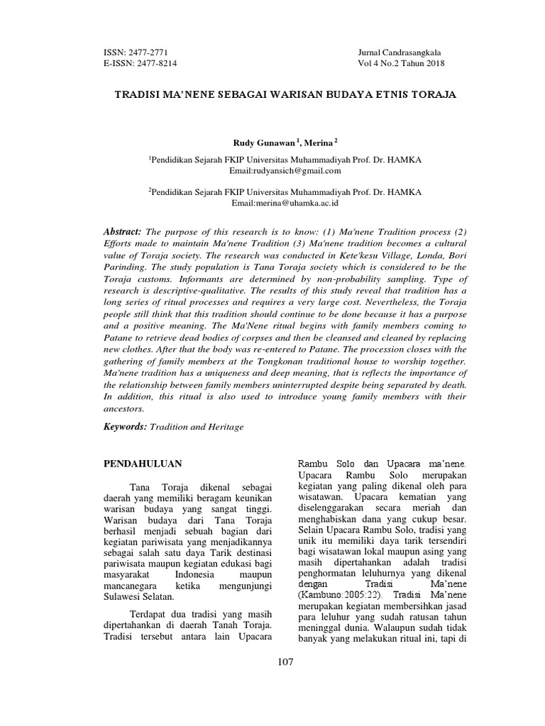 Ma'nene | PDF | Indonesia | Indonesian People