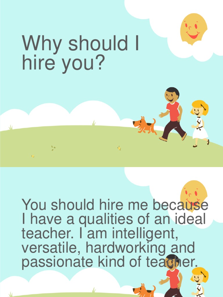 Why Should I Hire You? | PDF