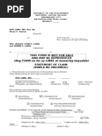 Small Claims Plaintiff's Statement Form | PDF | Judiciaries | Public Law