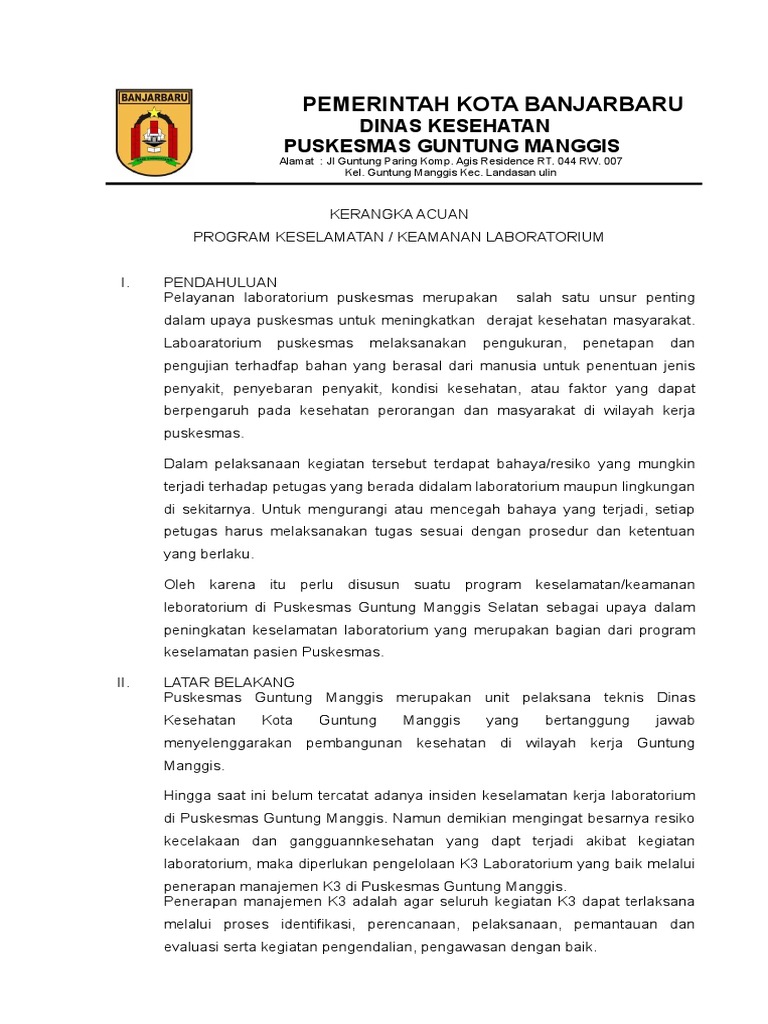 Kerangka k3 | PDF | Sains & Matematika