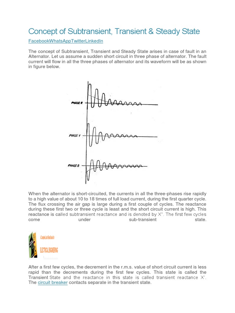 Subtransient | PDF | Power Engineering | Physical Quantities