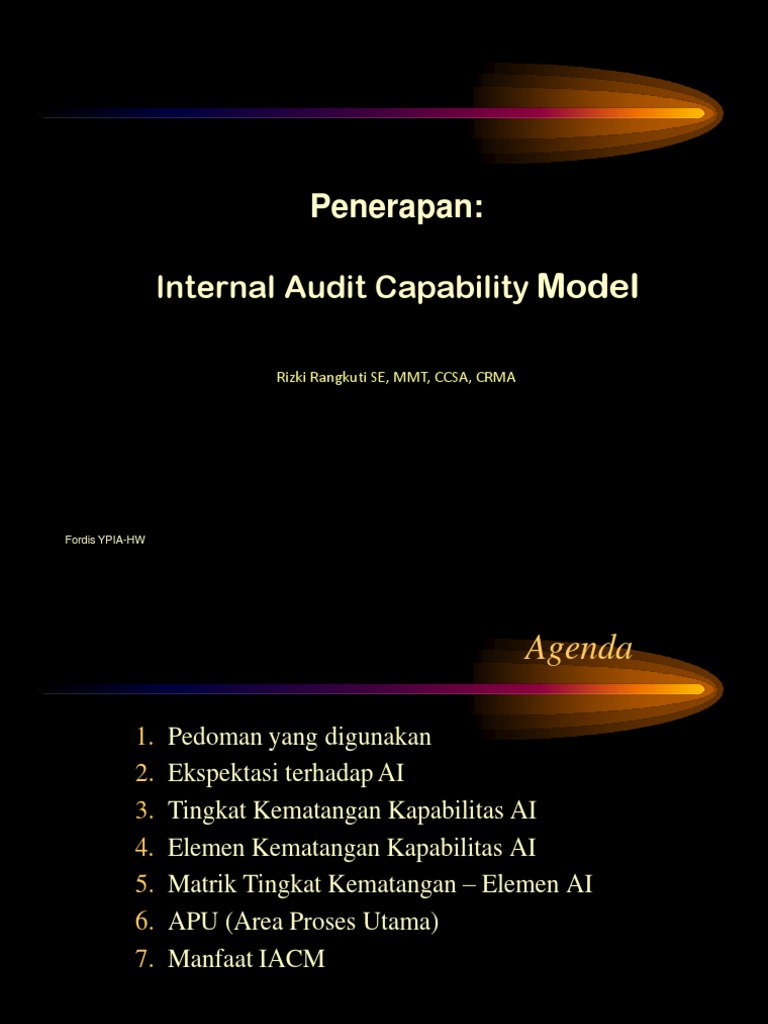 Iacm BPKP Training RR | PDF | Bisnis