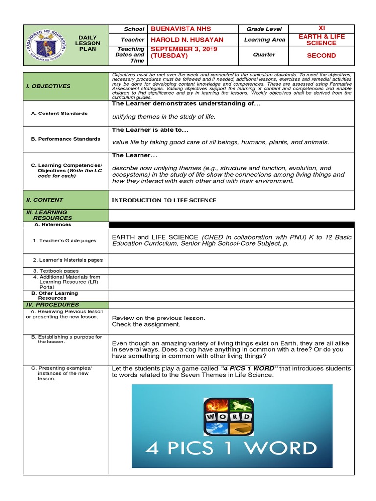 DLP Life Science | PDF | Curriculum | Learning