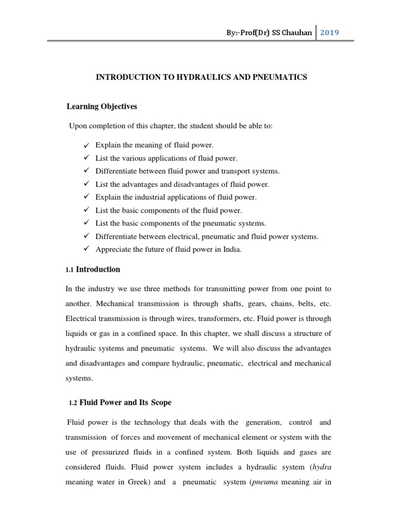 Introduction To Hydraulics and Pneumatics | PDF | Valve | Pump