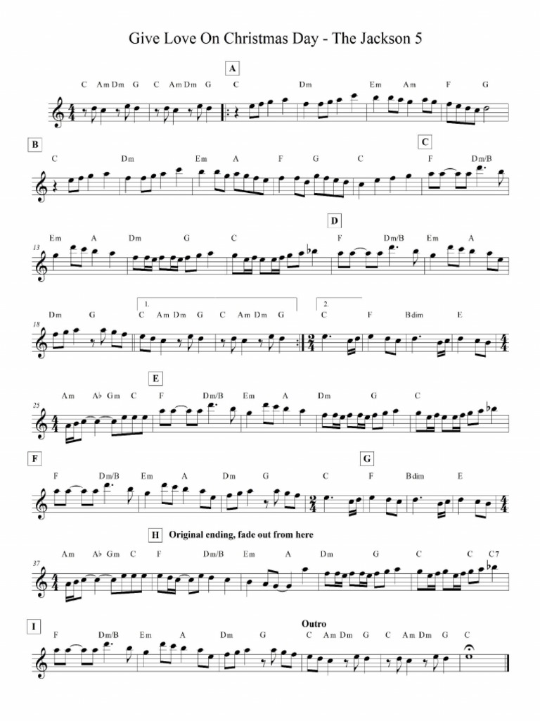 Give Love On Christmas Day | PDF