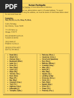 Street Types and Abbreviations List | PDF