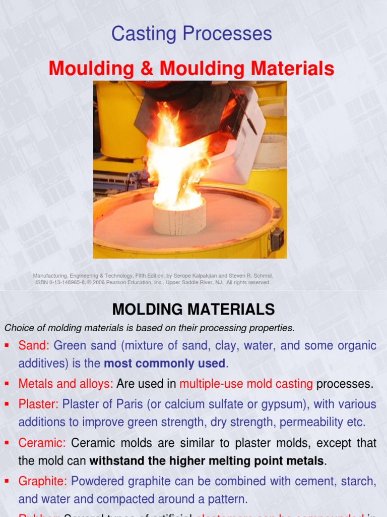 Molding Materials and Properties in Casting | PDF | Casting ...