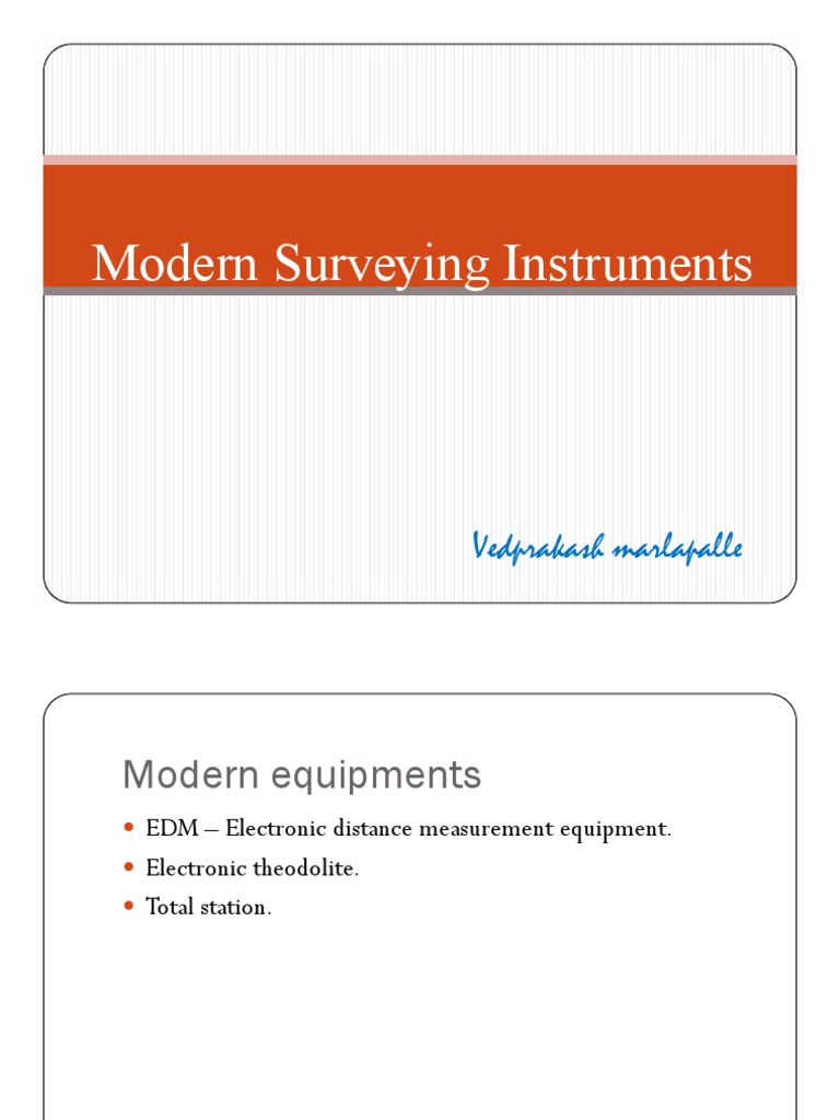 Mordern Surveying Instrument | PDF | Surveying | Atomic