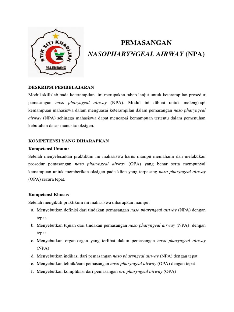 Pemasangan NPA | PDF