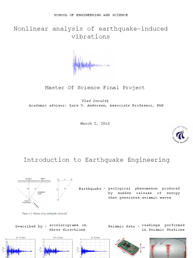 Nonlinear Analysis of Earthquake-Induced Vibrations: Master of Science Final Project | PDF ...