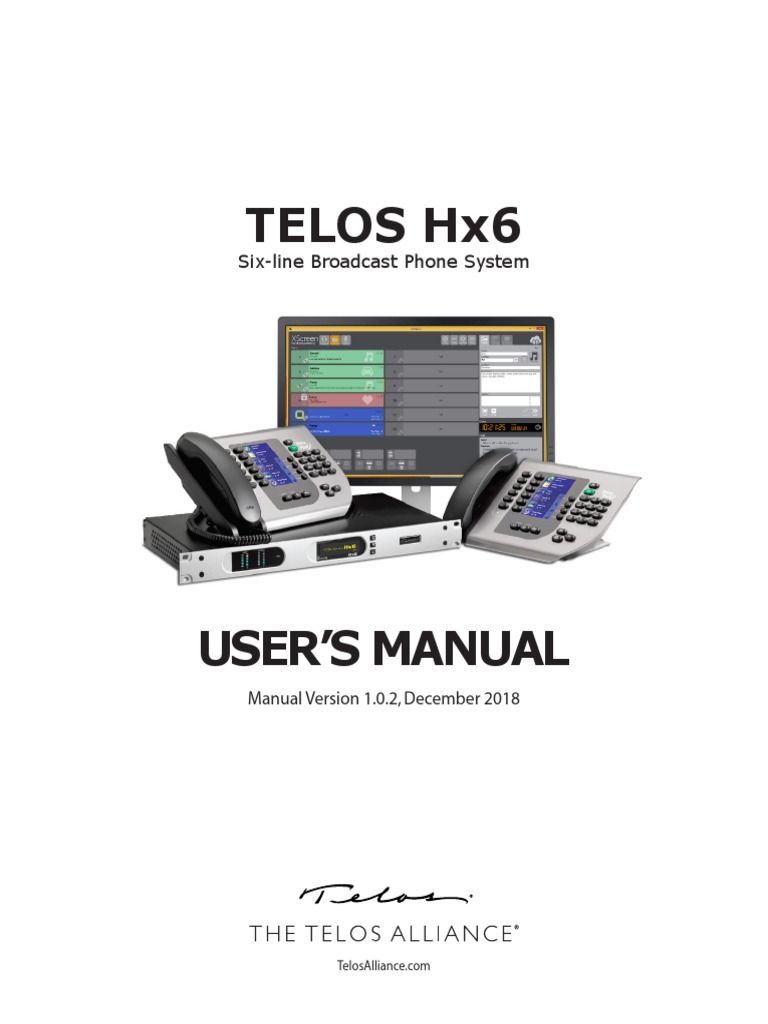 Telos HX6 Catalog | PDF | Telecommunications | Electronics