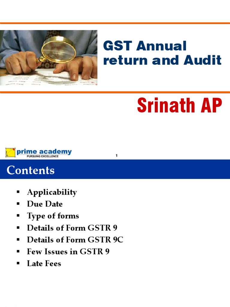 GST Annual Return and Audit | PDF | Revenue | Expense