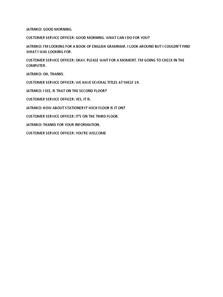 English Grammar Book Inquiry Dialogue | PDF