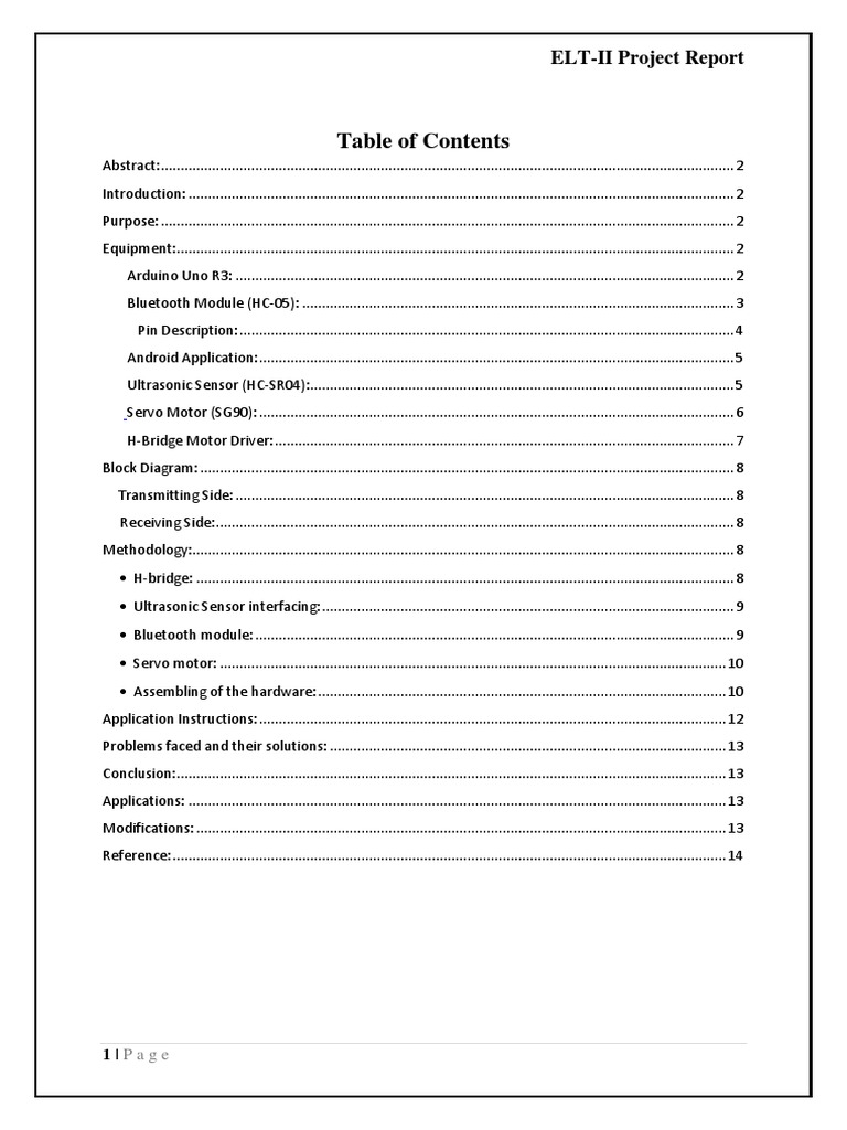 Project Report On Android Application Controlled Spy Robot | PDF ...
