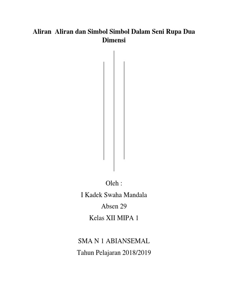 Aliran Aliran Dan Simbol Simbol Dalam Seni Rupa Dua Dimensi | PDF