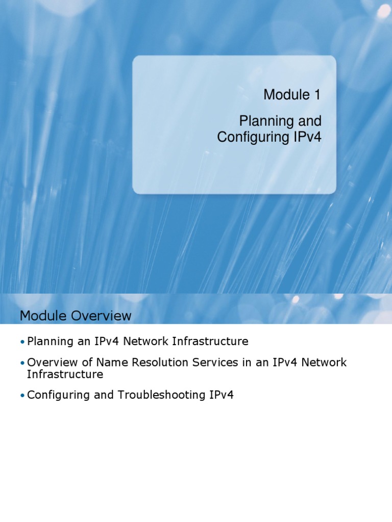 Planning and Configuring Ipv4 | PDF | Domain Name System | Computer Network
