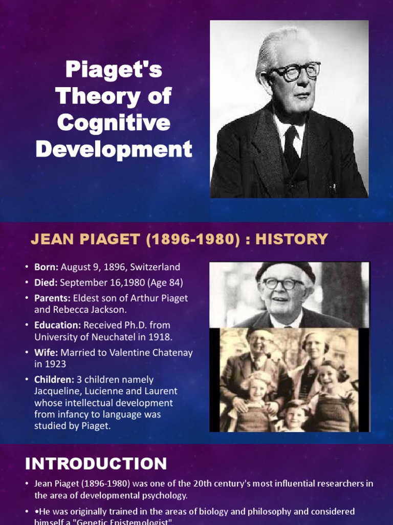 Piaget's Theory of Cognitive Development | PDF | Cognitive Development ...