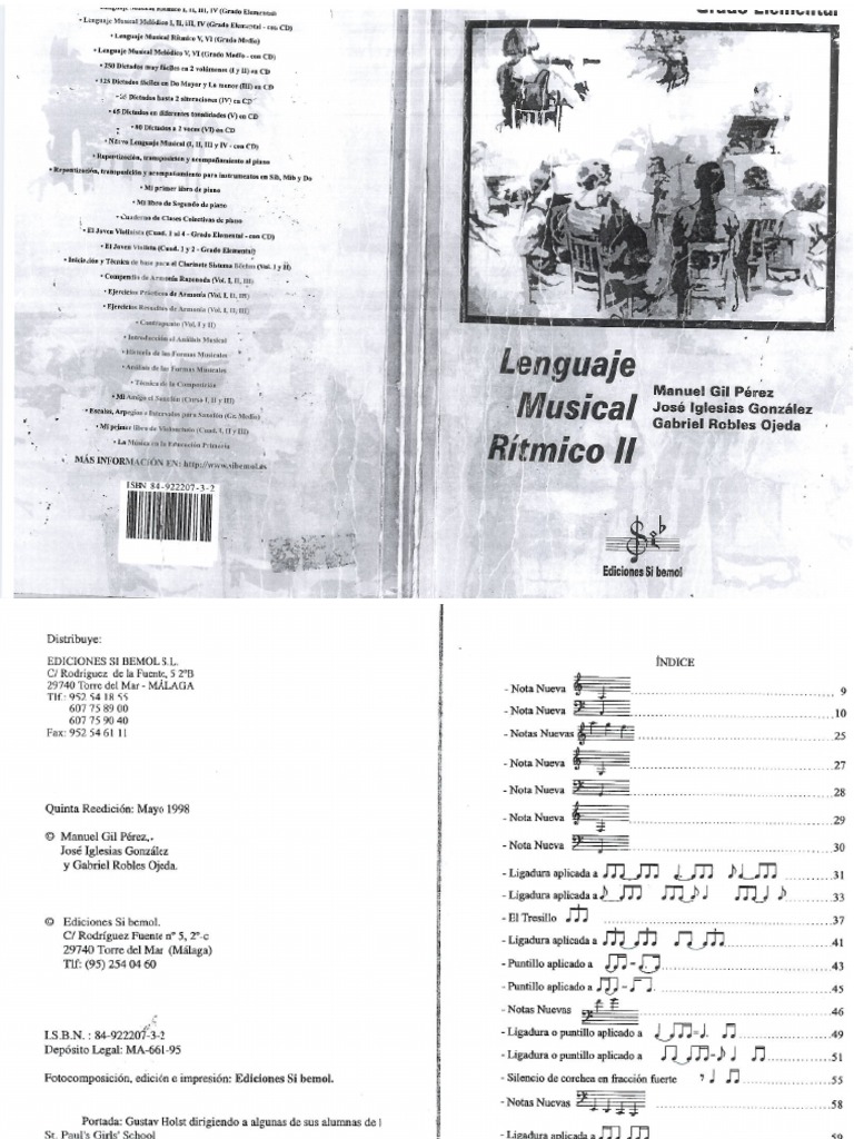 Lenguaje Musical Ritmico 2 - Ediciones Si Bemol PDF | PDF