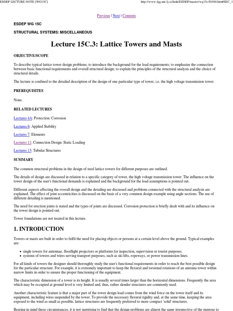 Esdep Lecture Note (Wg15c) | PDF | Electric Power Transmission ...
