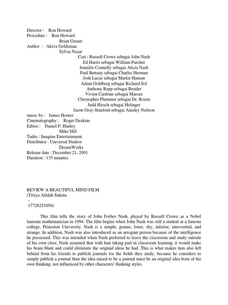 A Beautiful Mind | PDF | Clinical Psychology | Neuroscience