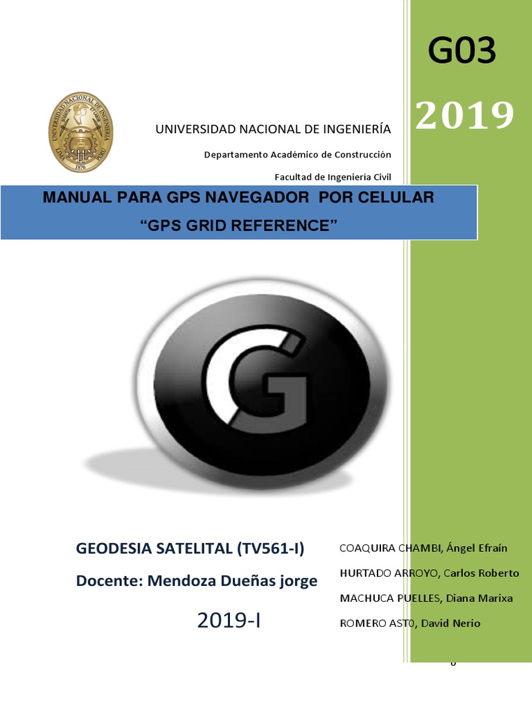 Manual de GPS Grid Reference para Móviles | PDF | Aplicación movil ...