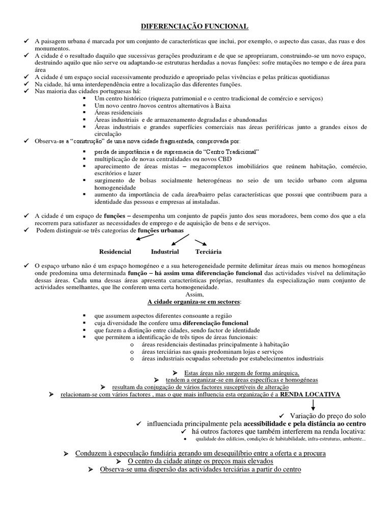 Funções Das Cidades | PDF | Porto | Indústrias