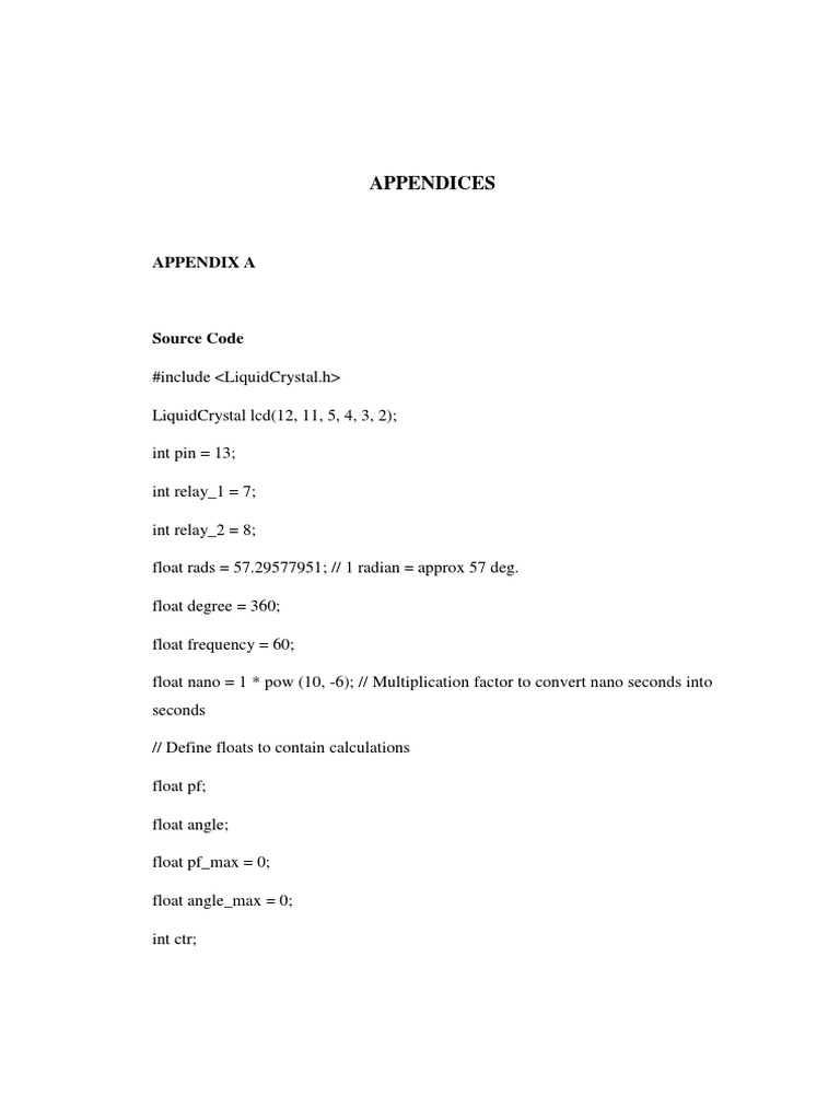 Appendices | PDF | Electronics | Electrical Engineering