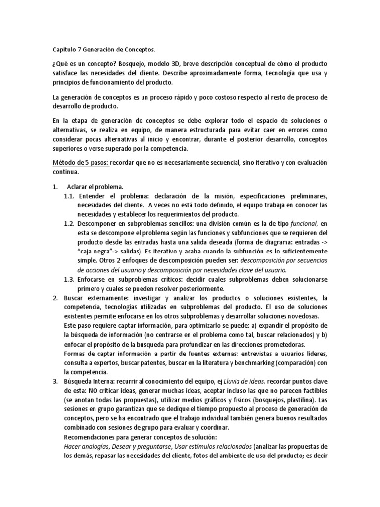 Resumen Cap 7 | PDF | Benchmarking | Cognición