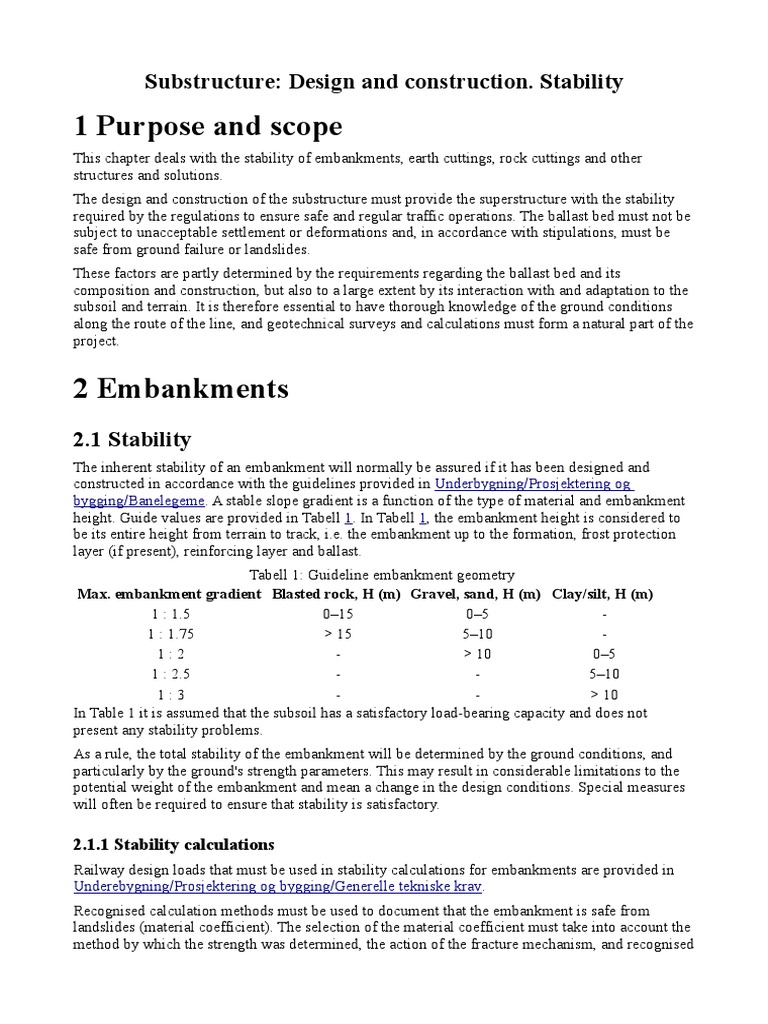 Stability Embankment | PDF | Landslide | Geotechnical Engineering