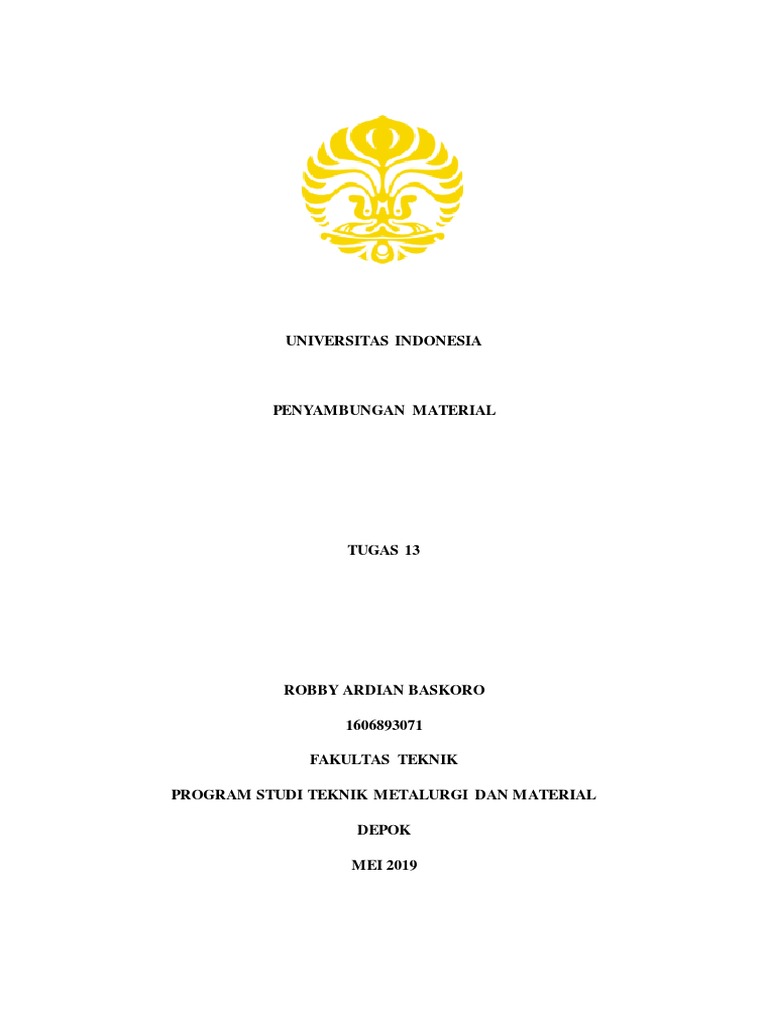 Tugas 13 Welding | PDF