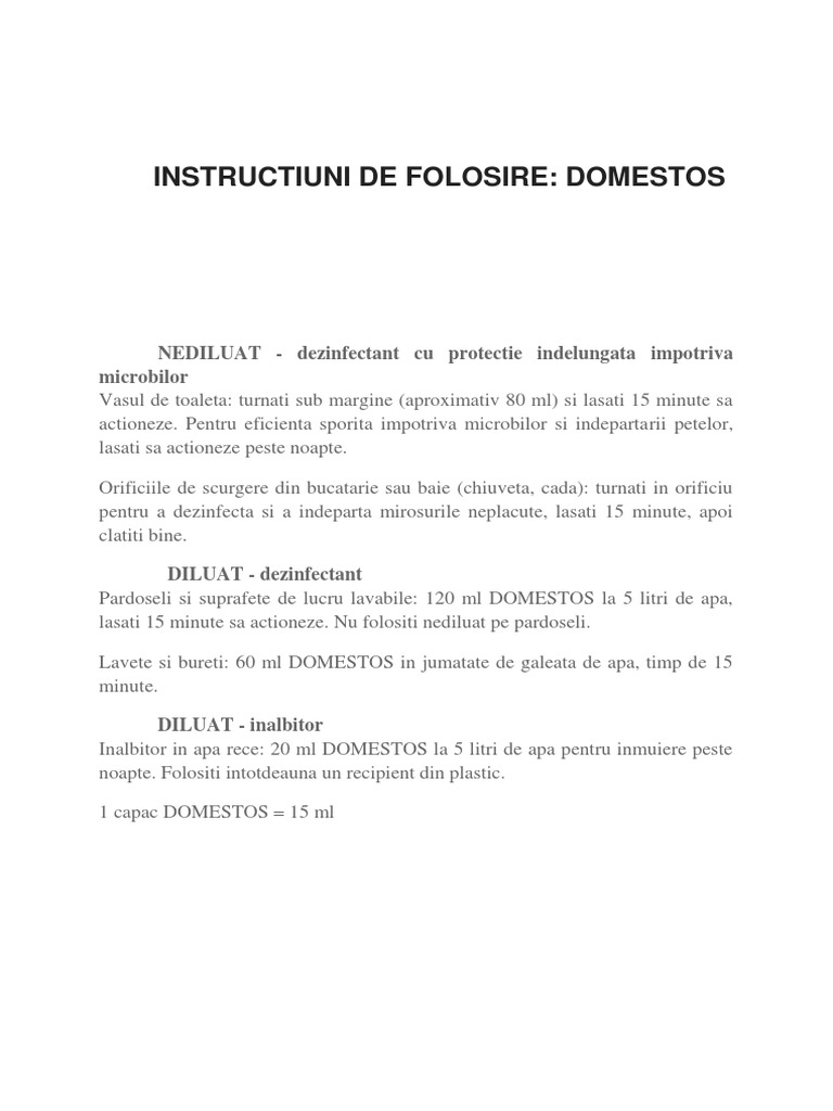 Instructiuni de Folosire | PDF