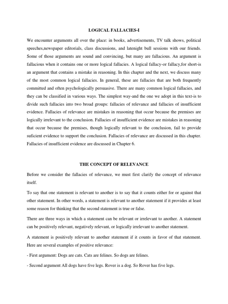 Logical Fallacies II | PDF | Fallacy | Argument
