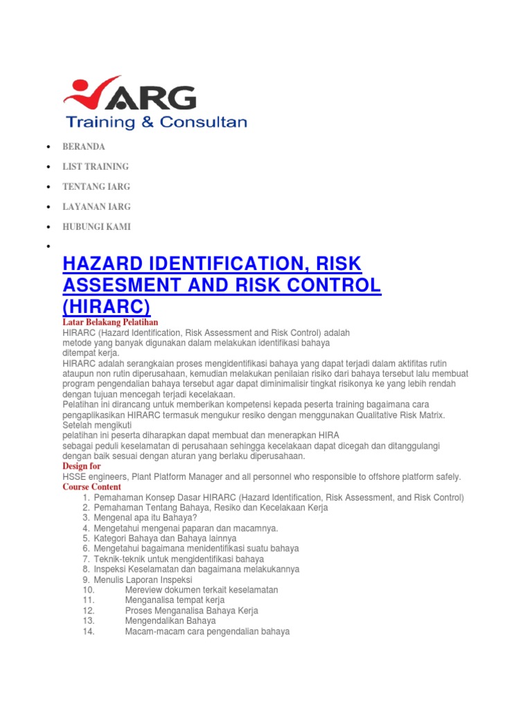 Apa Itu Hirarc | PDF