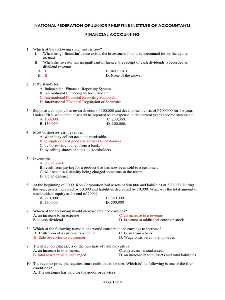 Quizzer FINACC | PDF | Depreciation | Revenue