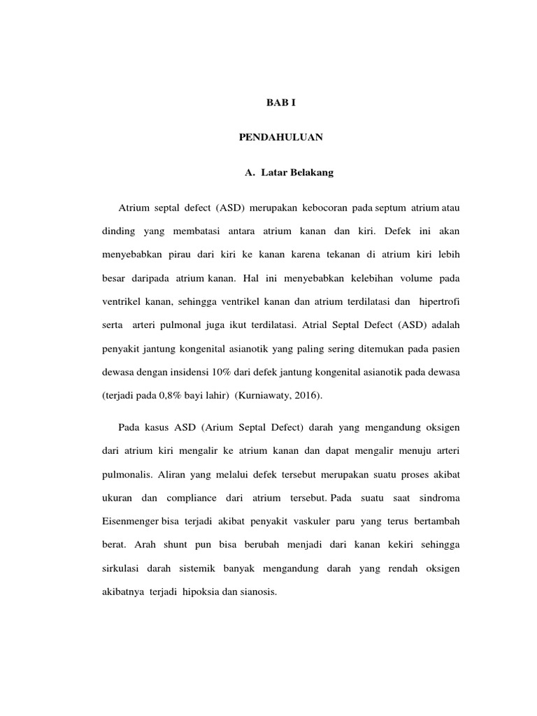 Fisioterapi Pasca Operasi ASD pada Dewasa | PDF