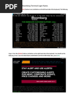 Accessing Bloomberg Terminal Remotely | PDF | Login | User (Computing)