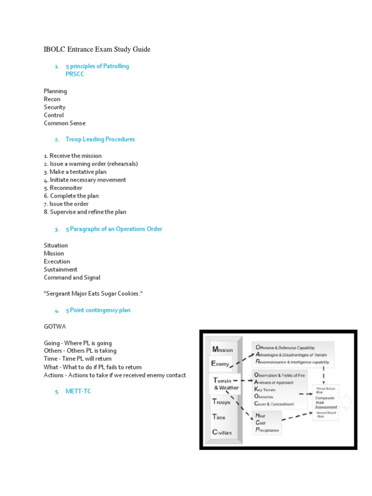 IBOLC Entrance Exam Study Guide | PDF | Machine Gun | Maneuver Warfare