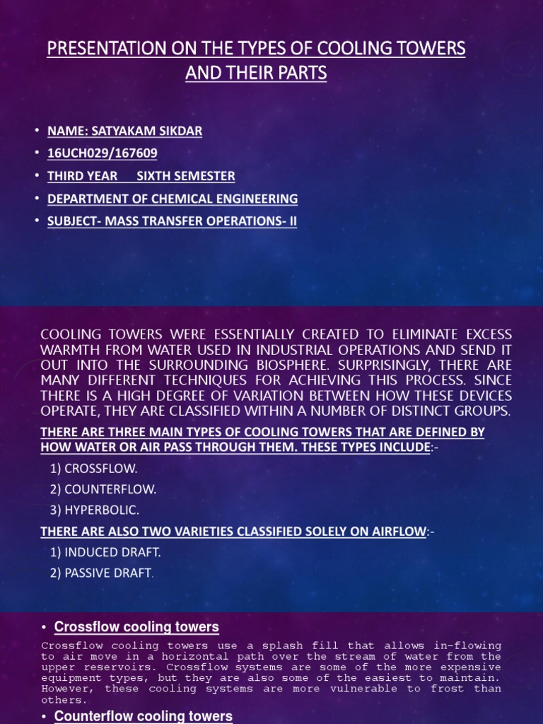 Cooling Towers For Engineering Students Pdf Air Conditioning Hvac