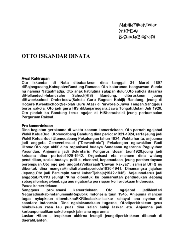 Biografi (Sunda) | PDF