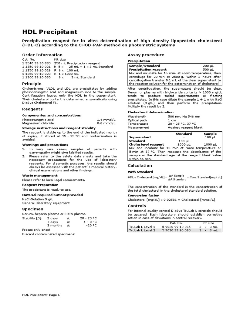 PI e HDLC - PRECIP 5 | PDF | High Density Lipoprotein | Cholesterol