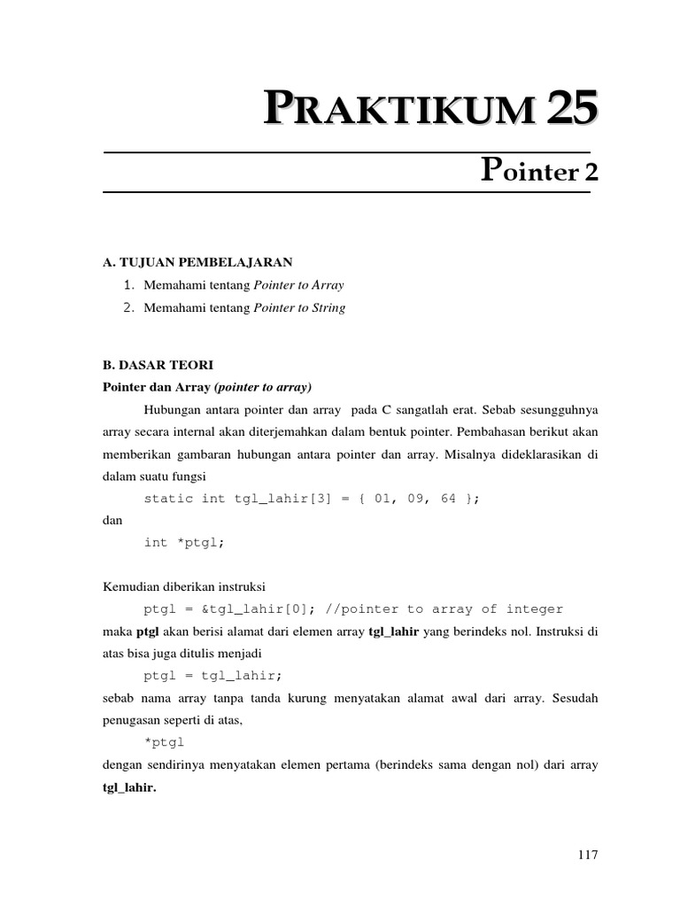 Prakt 25 Pointer 2 PDF | PDF
